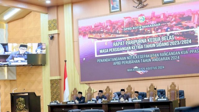 DPRD dan Pemkot Makassar Sepakati KUA-PPAS APBD Perubahan 2024